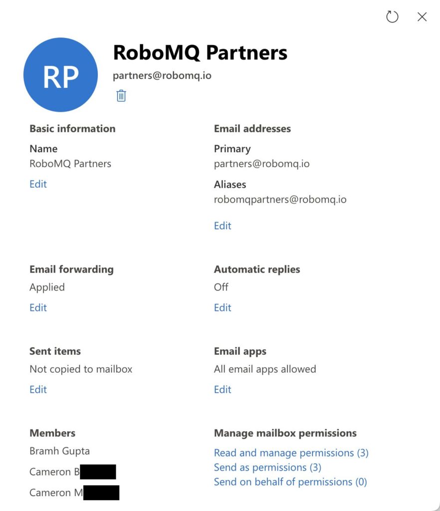 Role-Based Email Forwarding Automation for Shared Mailboxes