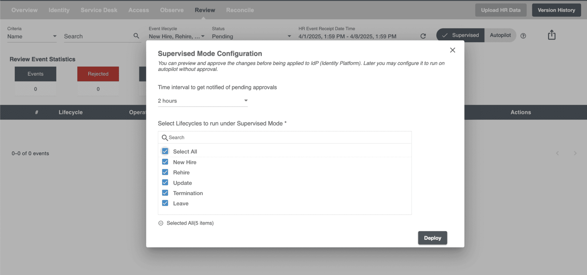 Hire2Retire’s Lifecycle-Specific Supervised Run Mode